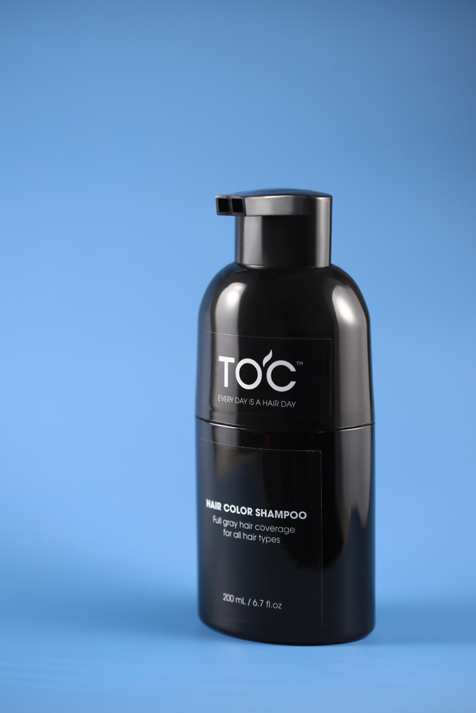 TOC Hair Color Shampoo: Instant Gray Coverage and Long-Lasting Results ...