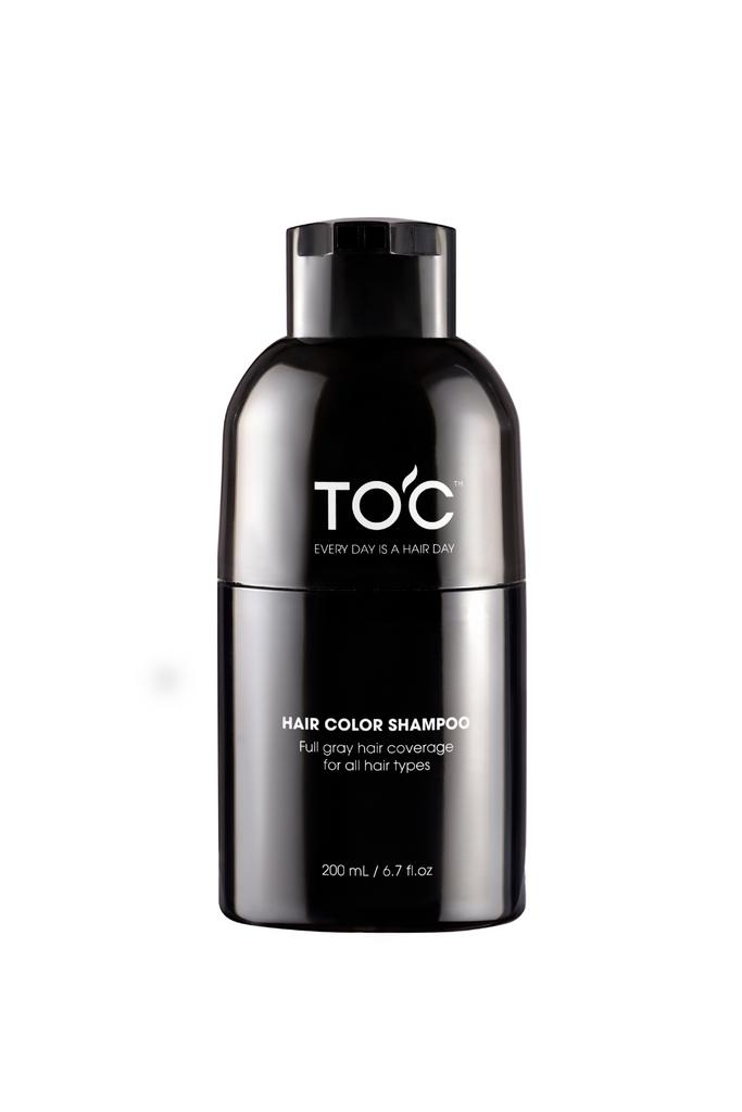 TOC Hair Color Shampoo: Instant Gray Coverage and Long-Lasting Results ...